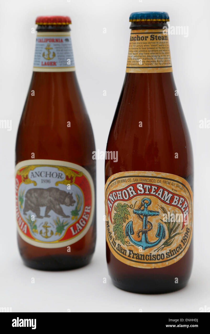 Anchor Steam Beer brewed in San Francisco, California, USA Stock Photo ...