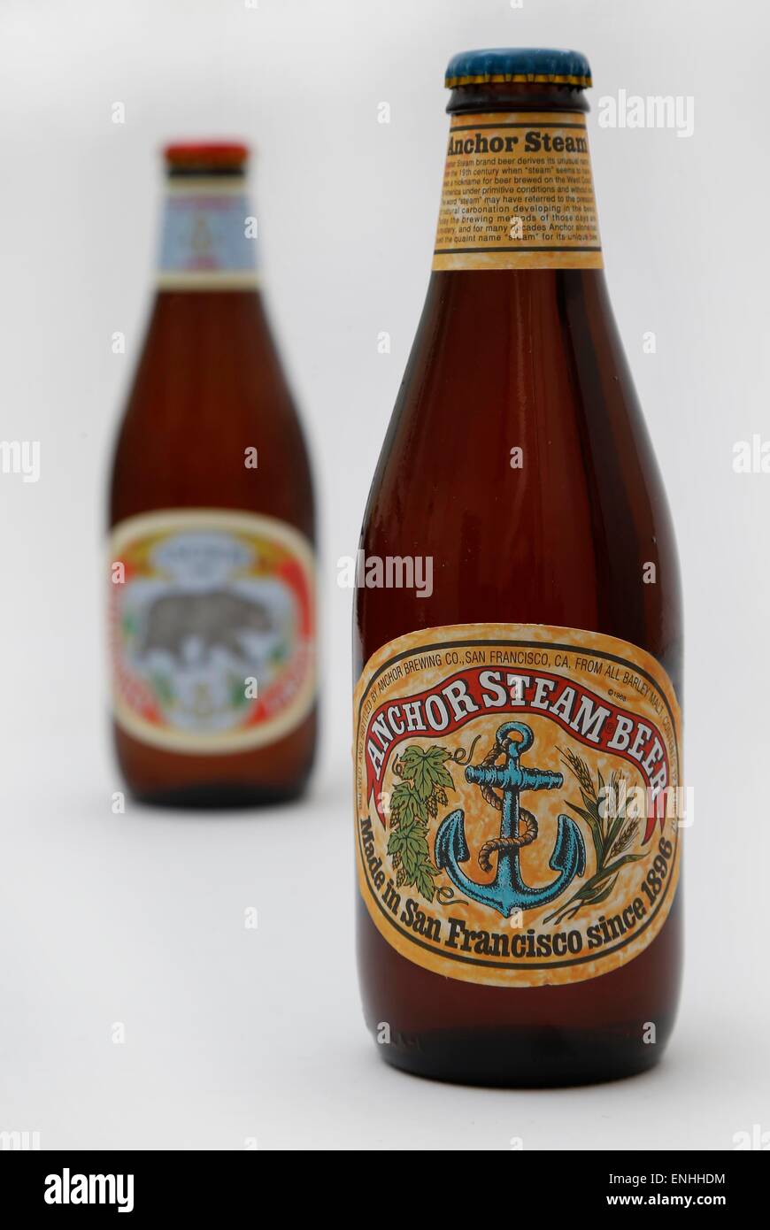 Anchor Steam Beer brewed in San Francisco, California, USA Stock Photo ...