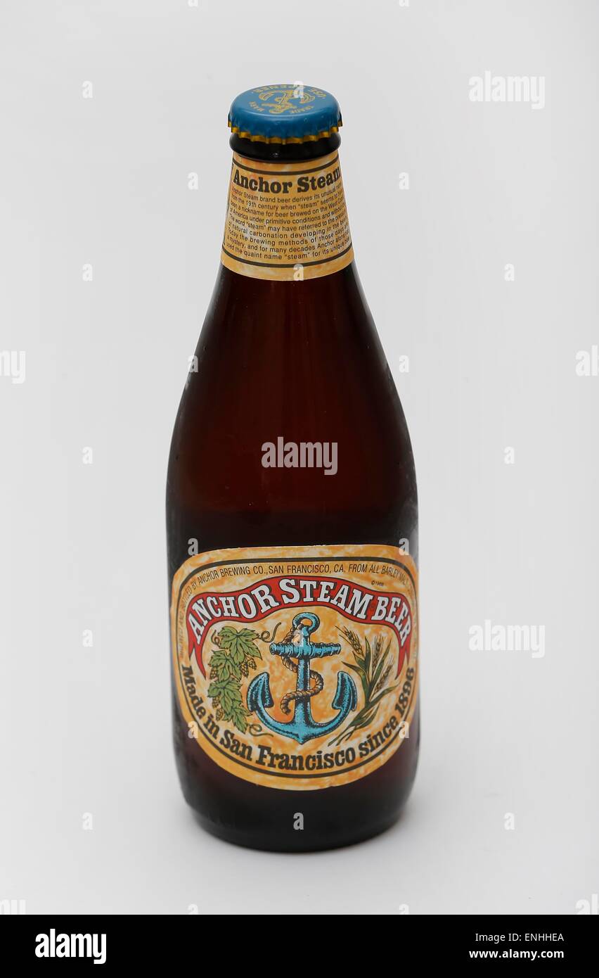 Anchor Steam Beer brewed in San Francisco, California, USA Stock Photo ...