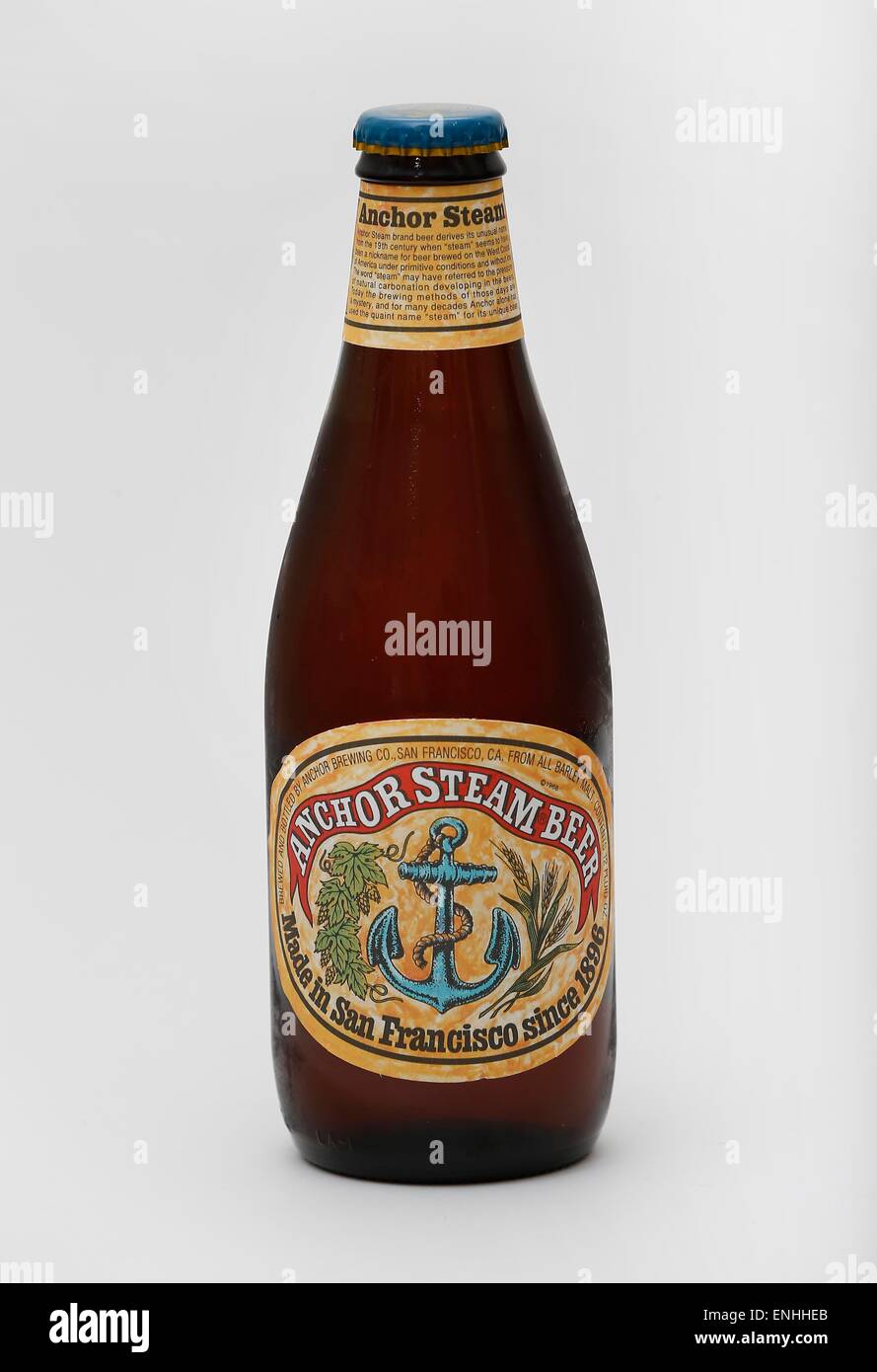 Anchor Steam Beer brewed in San Francisco, California, USA Stock Photo ...
