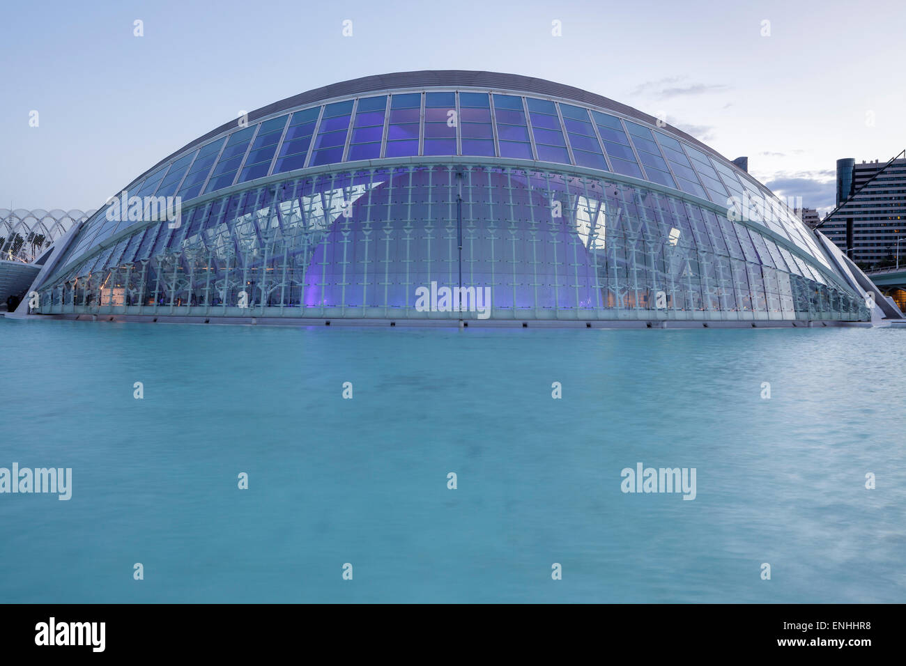 The City of Arts and Sciences, The Hemisferic, Valencia, Spain Stock ...