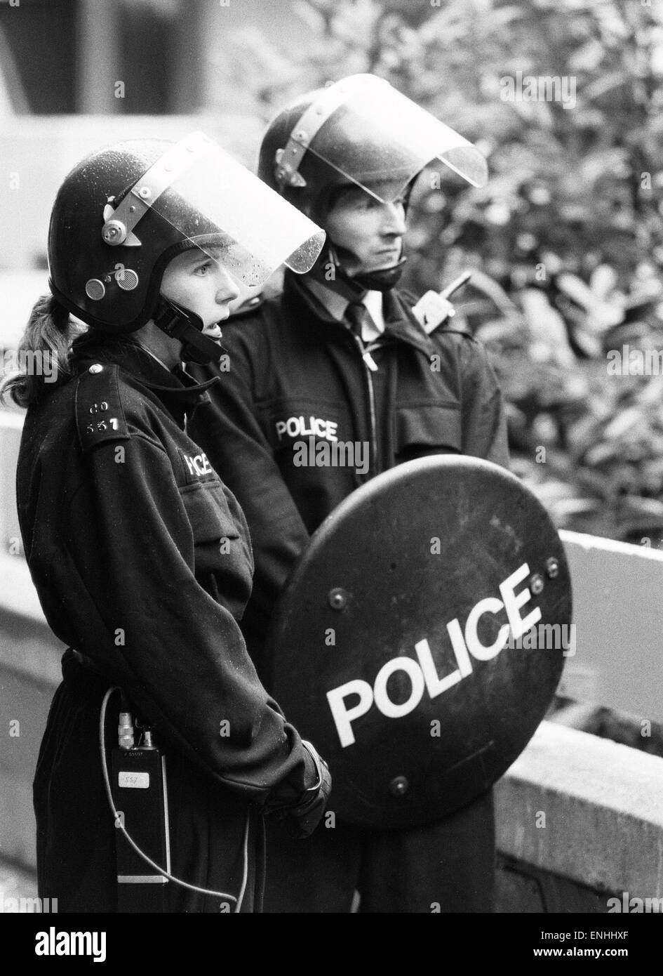 Aftermath of the riots which broke out in the Broadwater Farm estate in ...