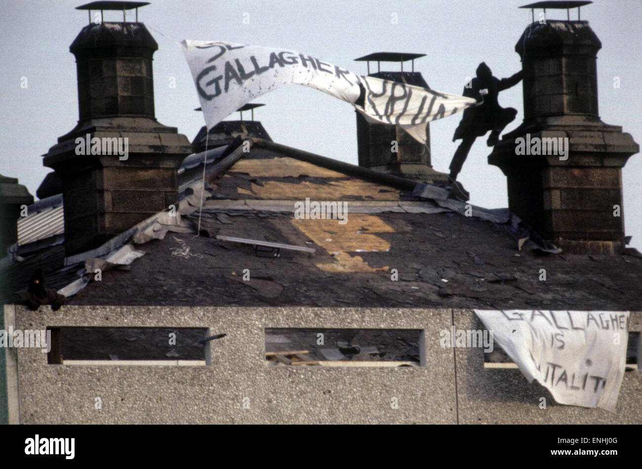 HMP Barlinnie Prison Riot, January 1987 Stock Photo - Alamy
