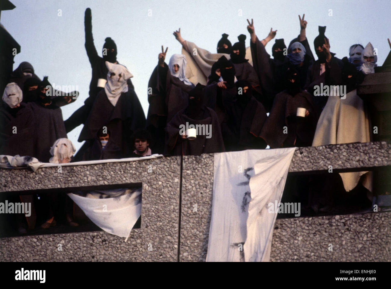 HMP Barlinnie Prison Riot, January 1987 Stock Photo - Alamy