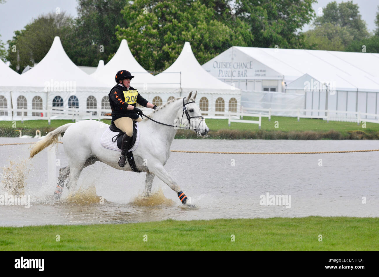 Badminton, UK. 6th May, 2015. Rider 206 Grace Boulton (Cornwall) riding ...