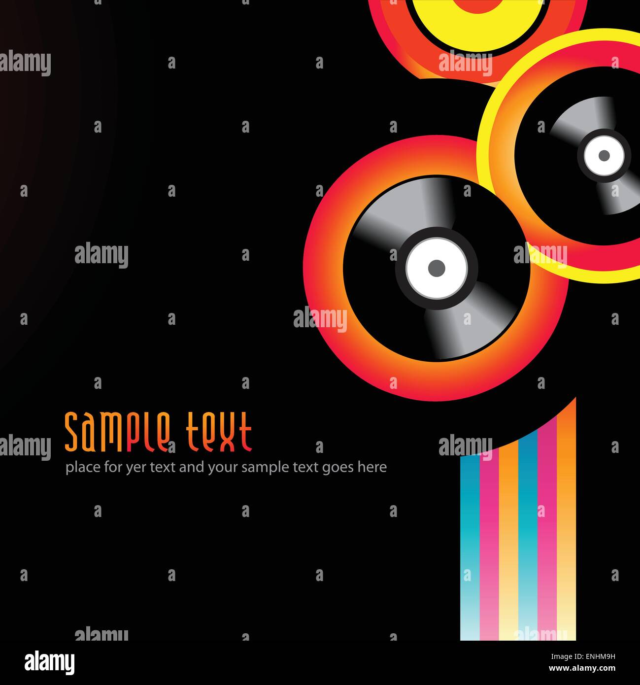 vector music background design illustration Stock Vector Image & Art ...