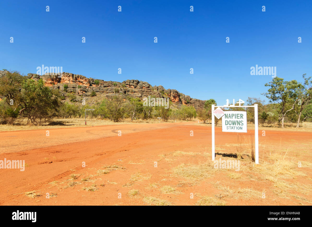 Napier Downs Station Sign, Gibb River Road, Kimberley, Western ...