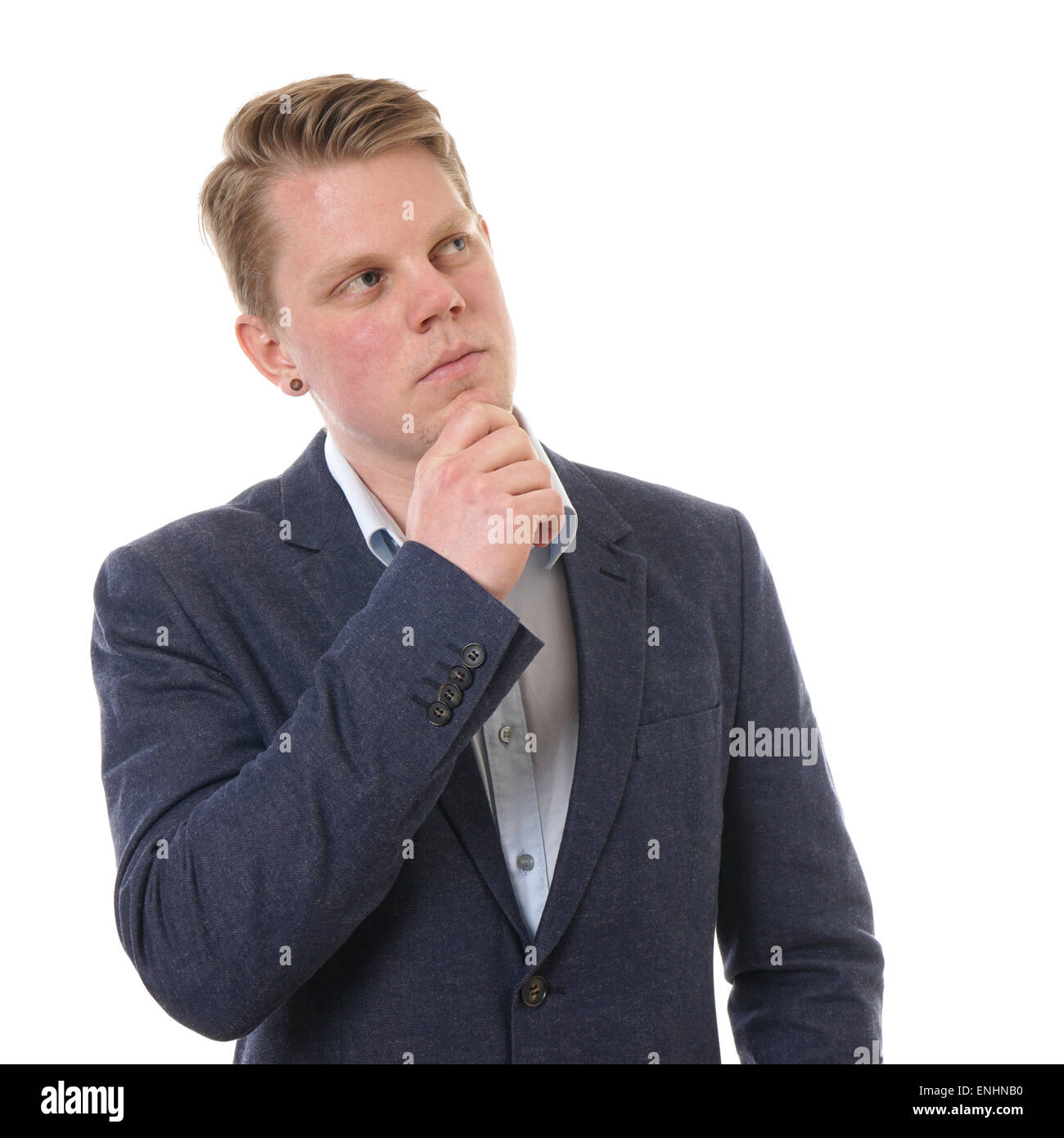 Young think thinking hi-res stock photography and images - Alamy