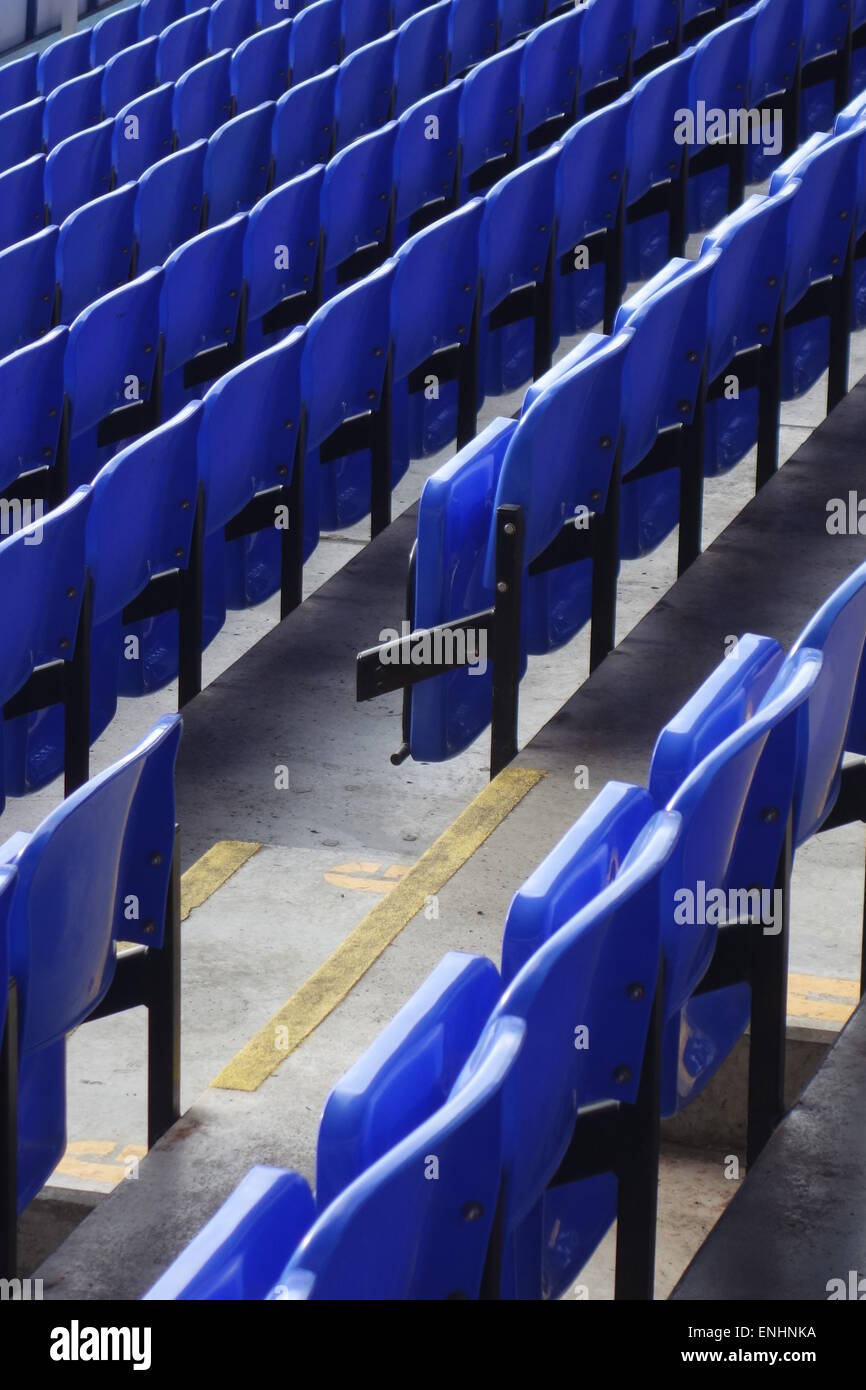 Blue Stadium Seating Stock Photo - Alamy