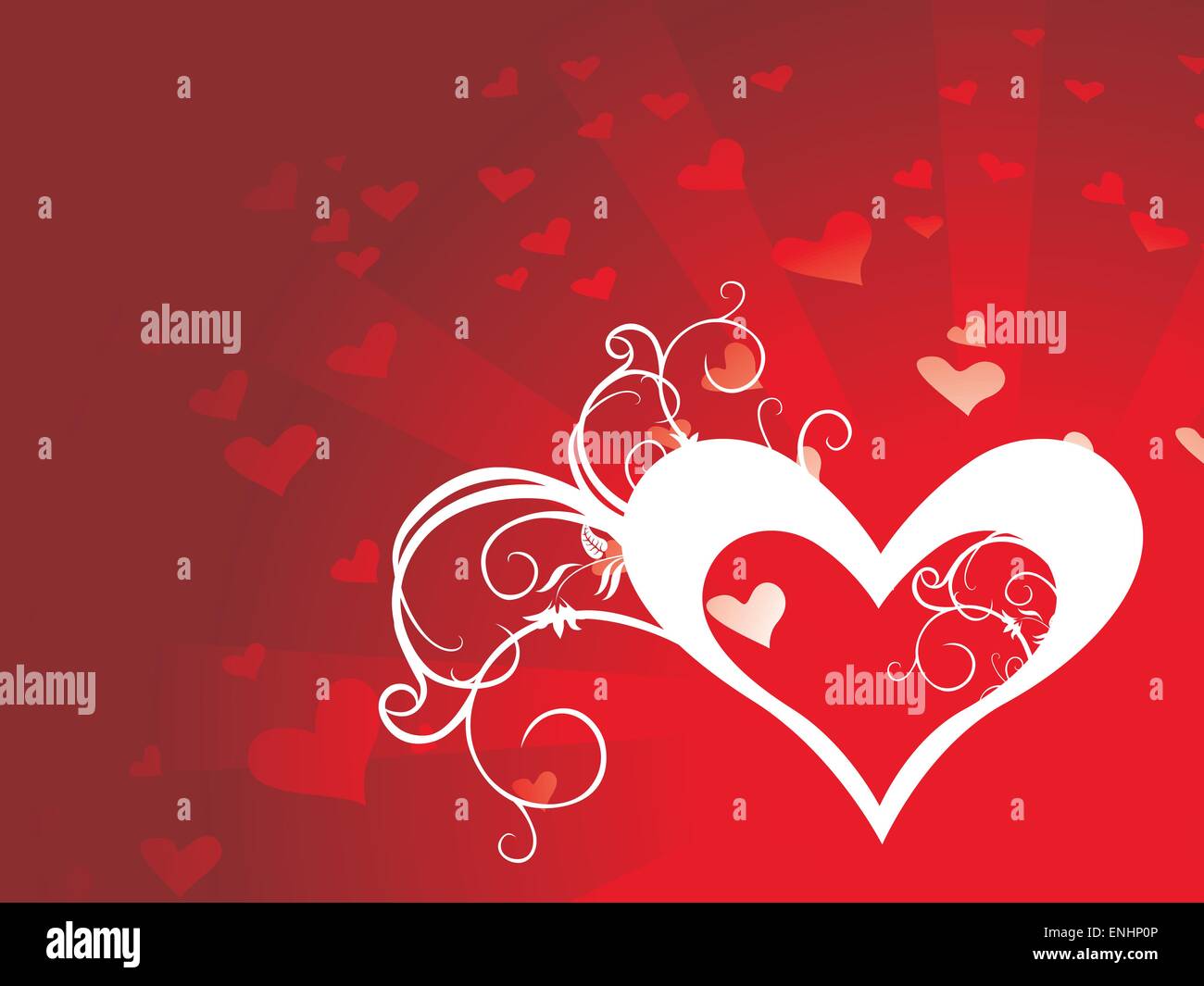 This is a beautiful heart background vector design Stock Vector Image ...