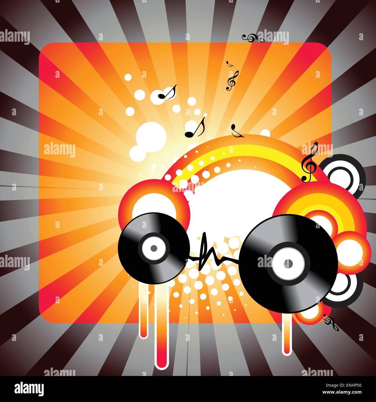 stylish music background with space for your text Stock Vector Image ...