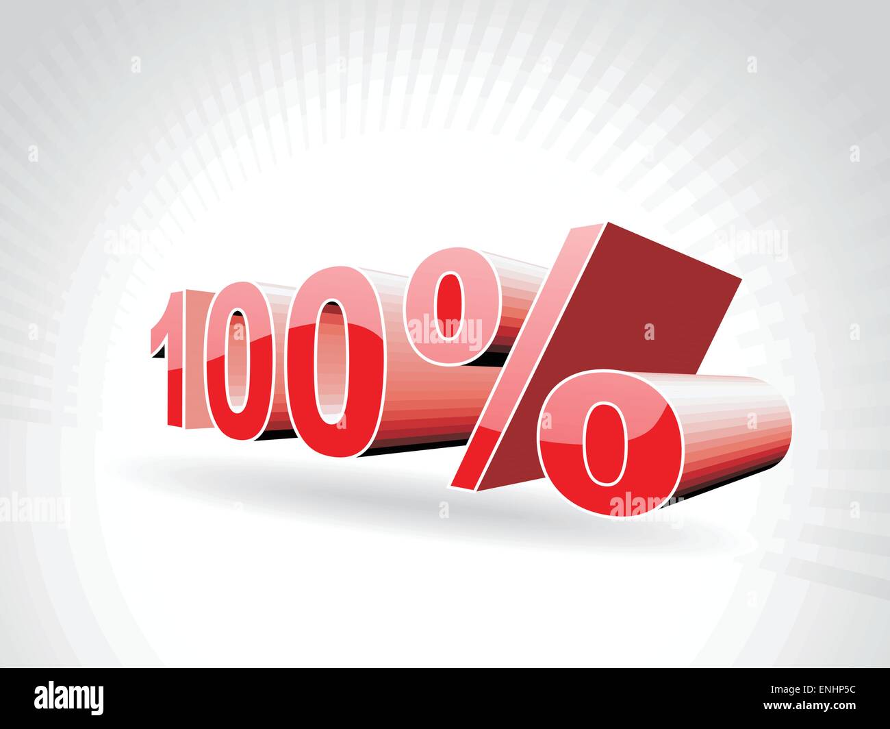 vector illustration of hundred percent Stock Vector Image & Art - Alamy