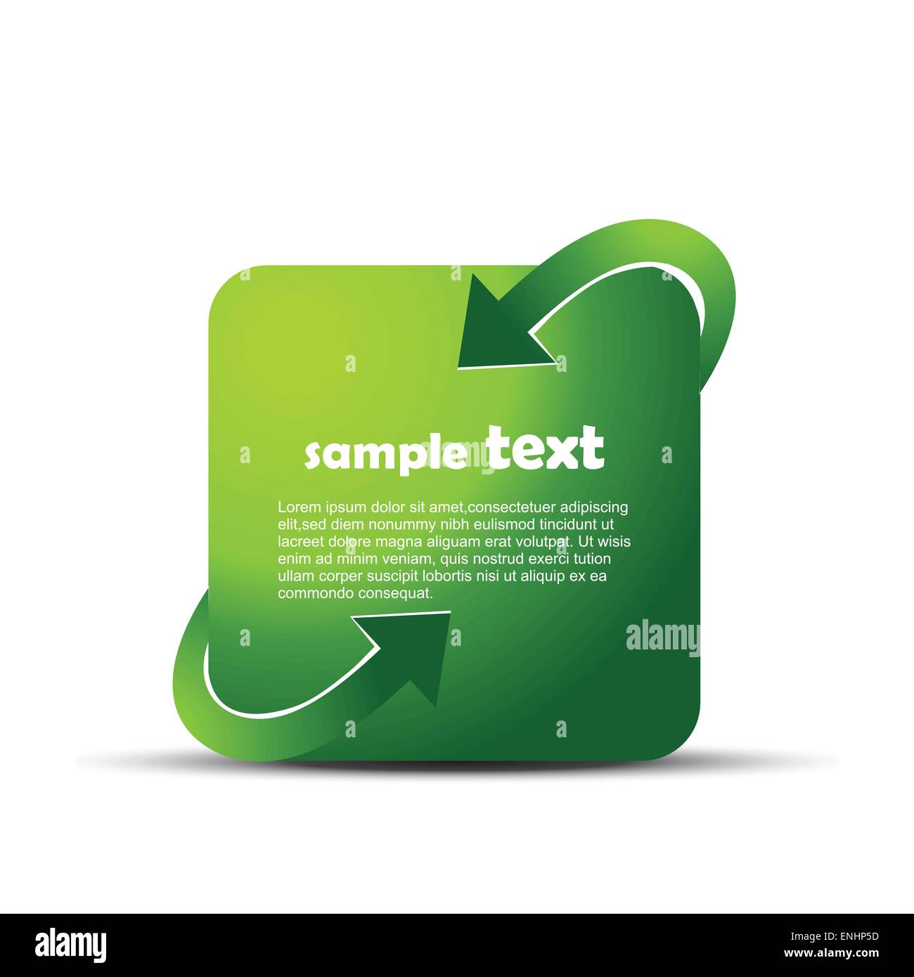 vector text box with arrow design Stock Vector Image & Art - Alamy