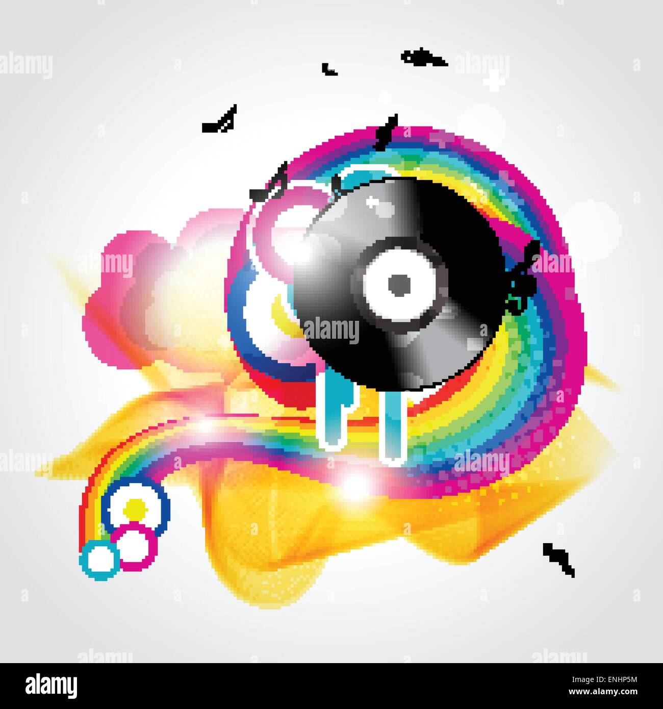 colorful music background Stock Vector Image & Art - Alamy