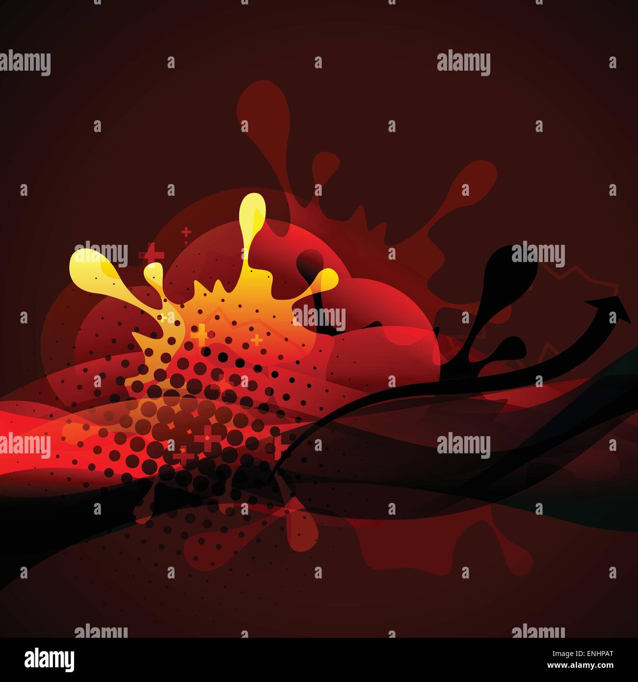 Editable vector halftone design Stock Vector Images - Alamy