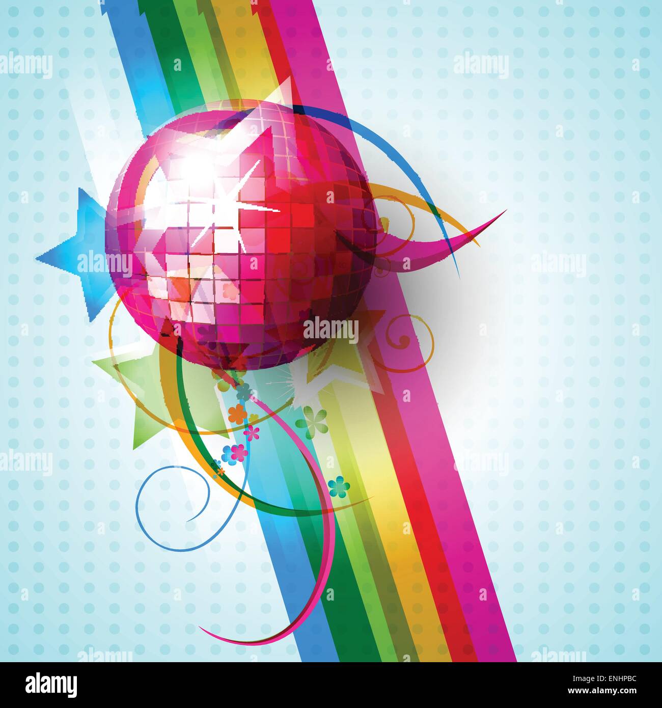 vector disco ball design illustration Stock Vector Image & Art - Alamy
