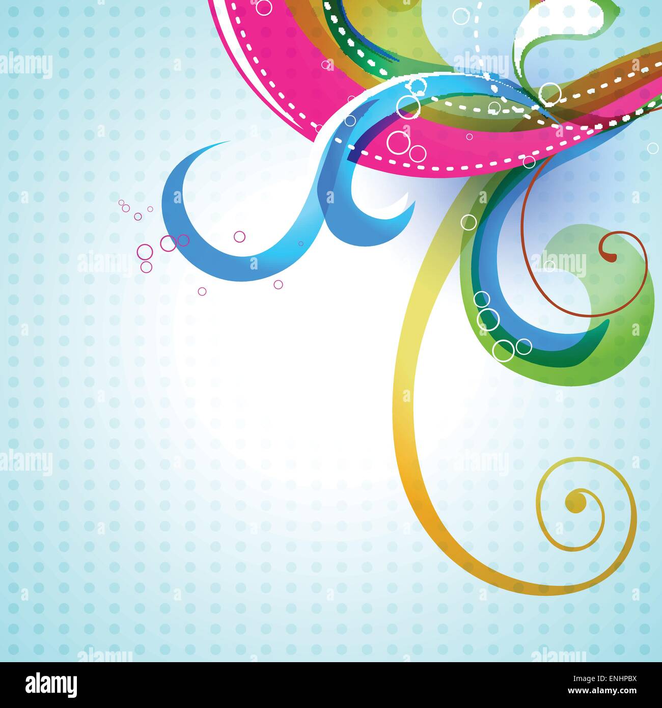 vector colorful floral design illustration Stock Vector Image & Art - Alamy