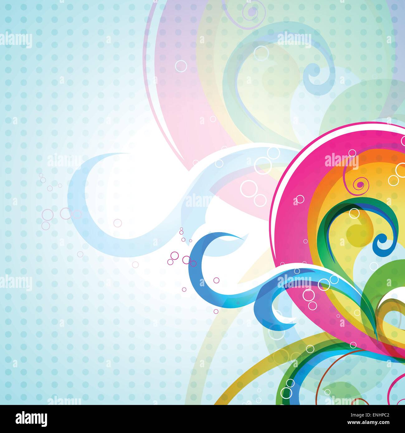 vector colorful floral design illustration Stock Vector Image & Art - Alamy