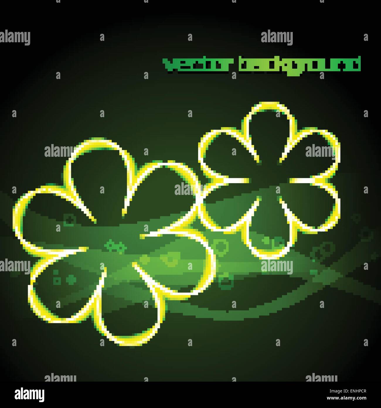 Digital art flower Stock Vector Images - Alamy