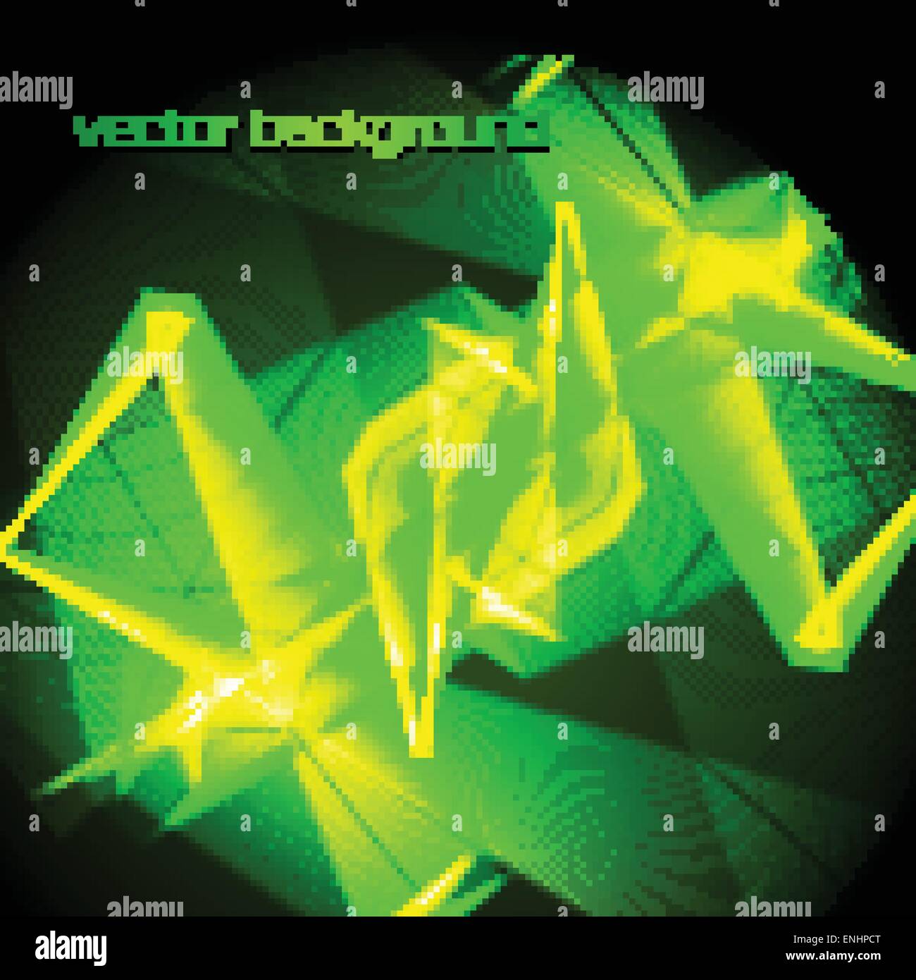 Abstract green glowing background design art Stock Vector Image & Art ...