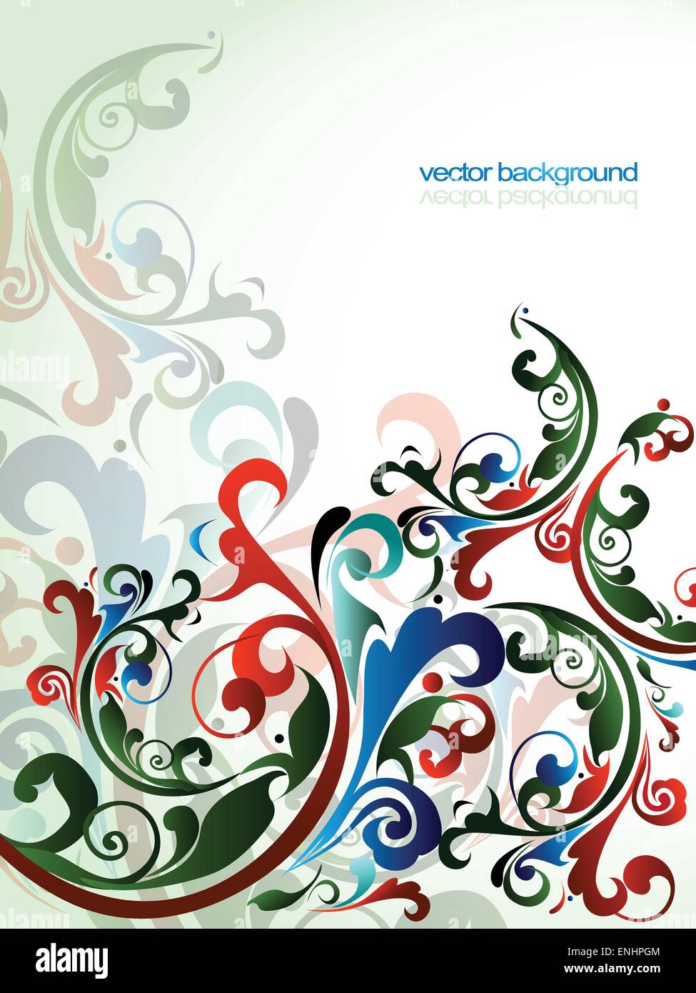 stylish decorative vector floral design Stock Vector Image & Art - Alamy