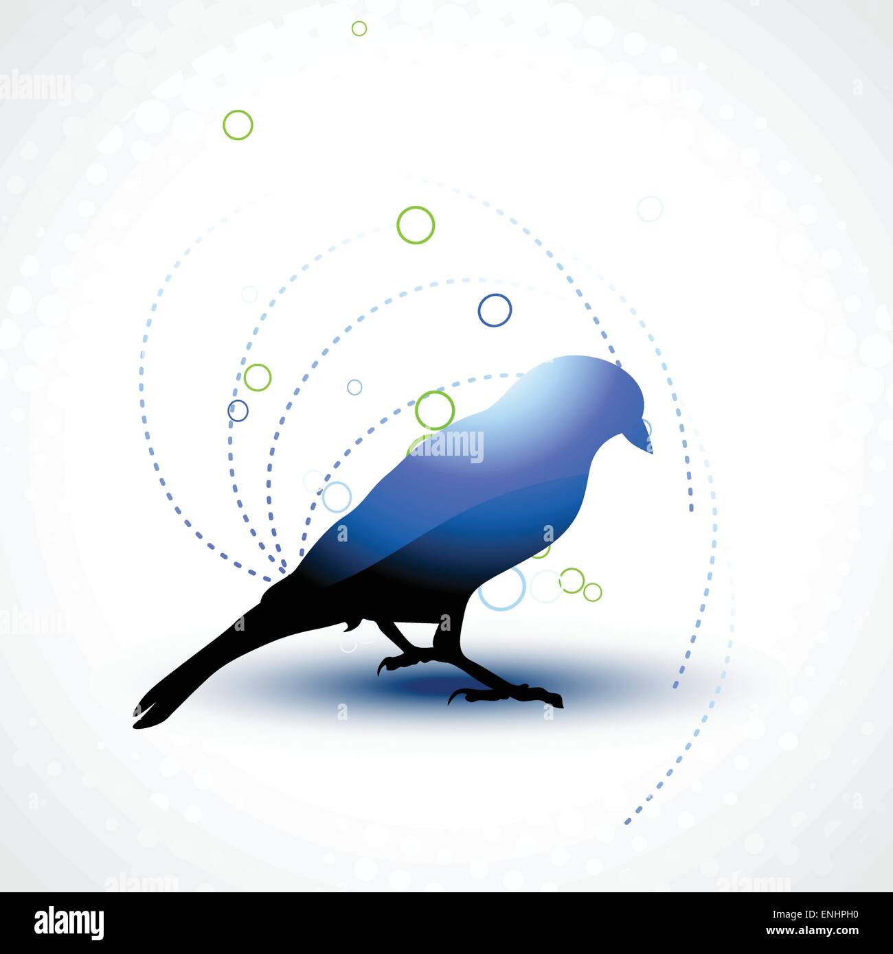 beautiful vector bird with artistic background Stock Vector Image & Art ...
