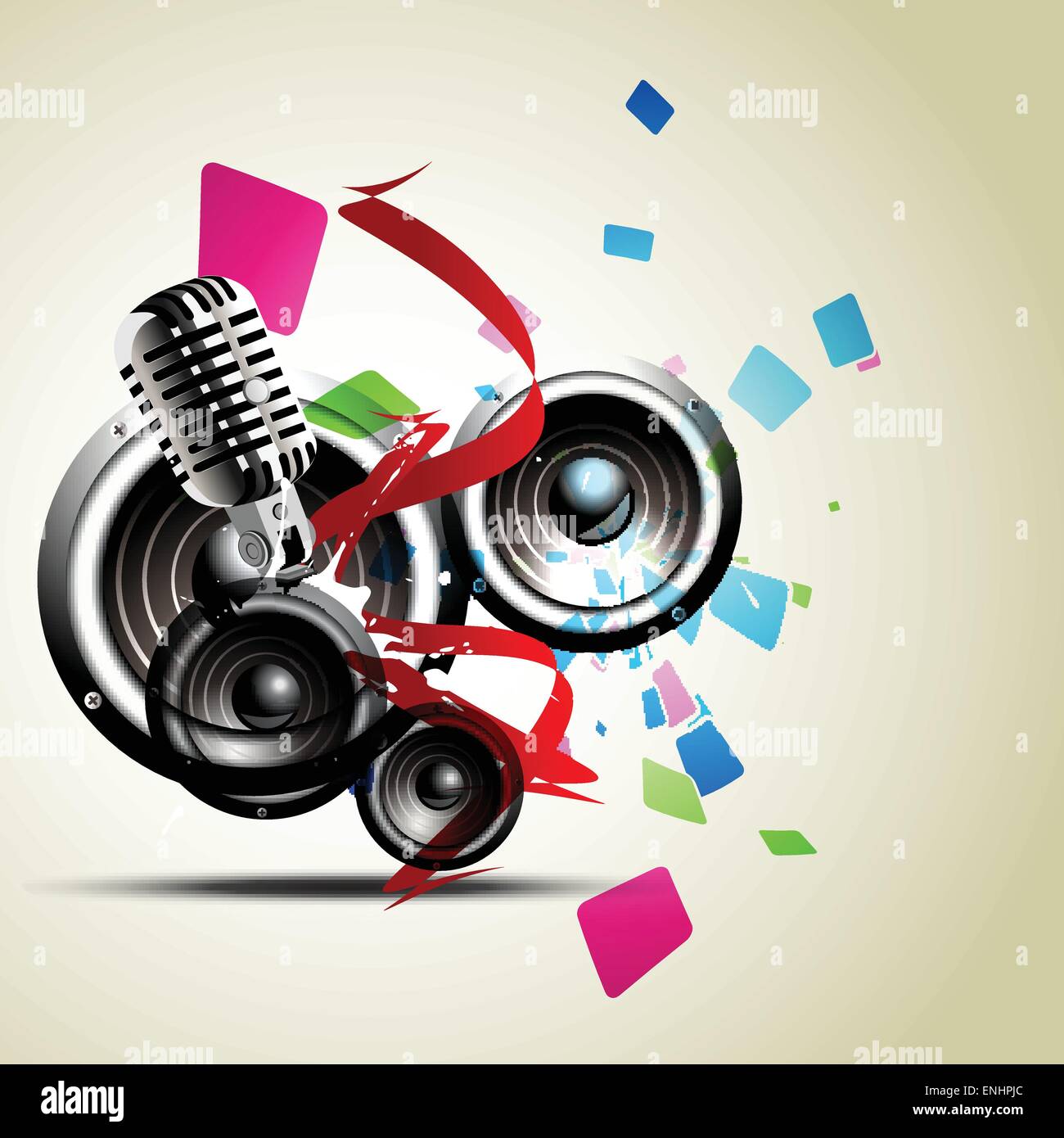 abstract music vector background design Stock Vector Image & Art - Alamy