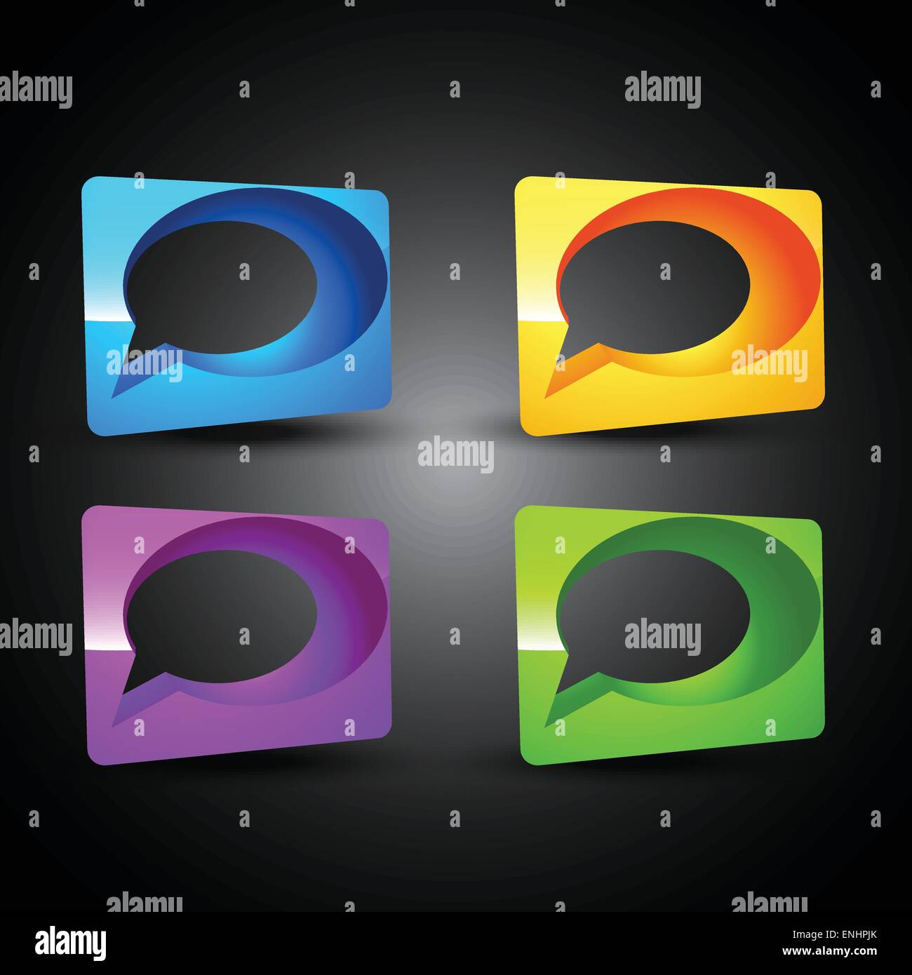 vector 3d chat bubble artwork Stock Vector Image & Art - Alamy