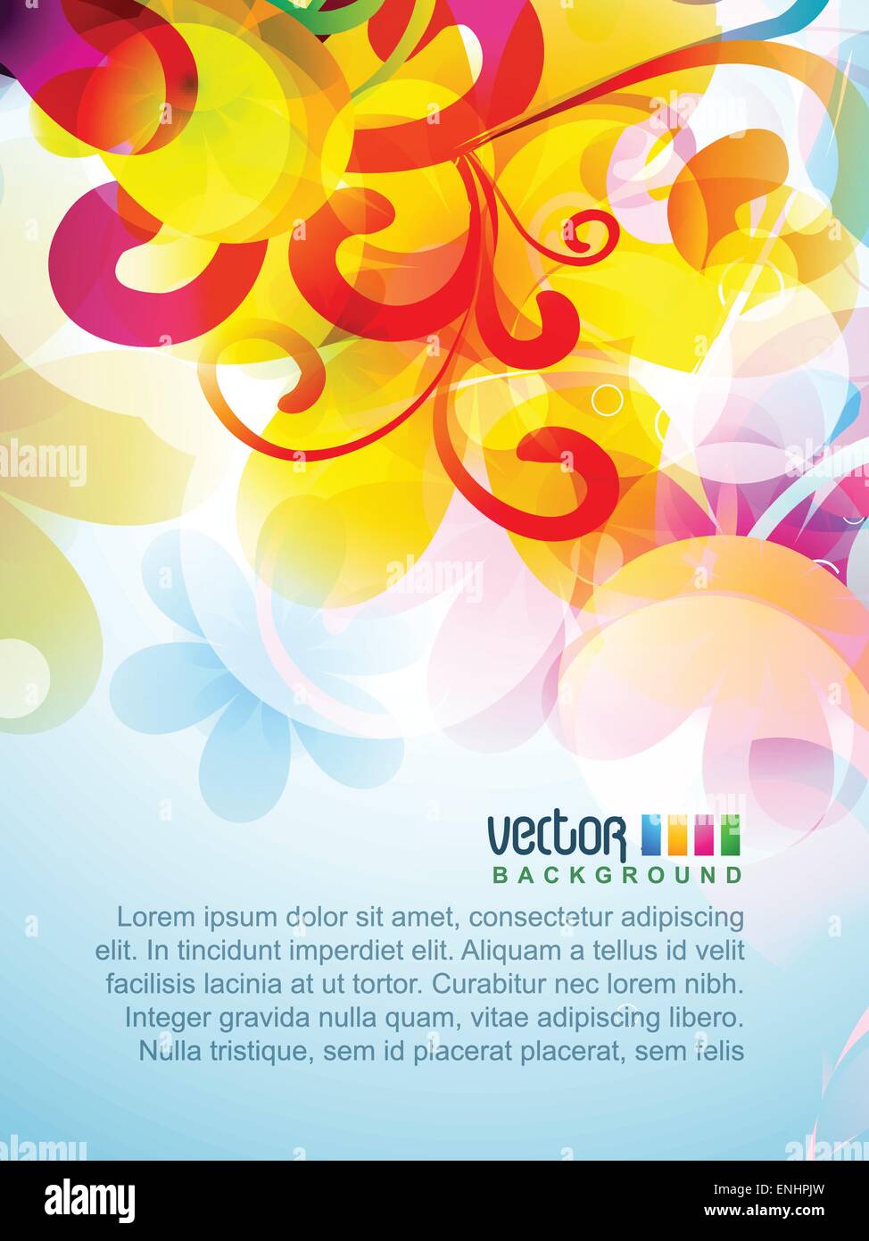 vector colorful floral artwork design Stock Vector Image & Art - Alamy