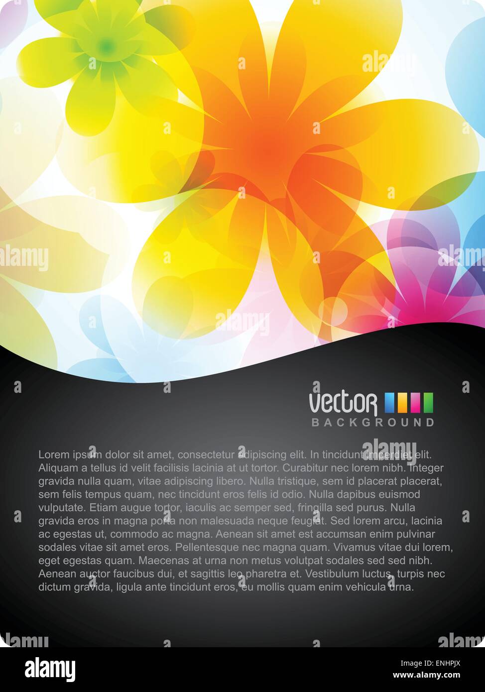 vector colorful flower template design Stock Vector Image & Art - Alamy