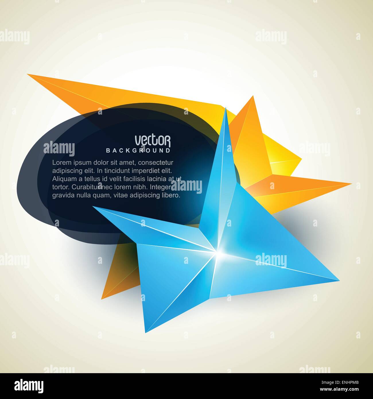 stylish abstarct shape background with space for your text Stock Vector ...