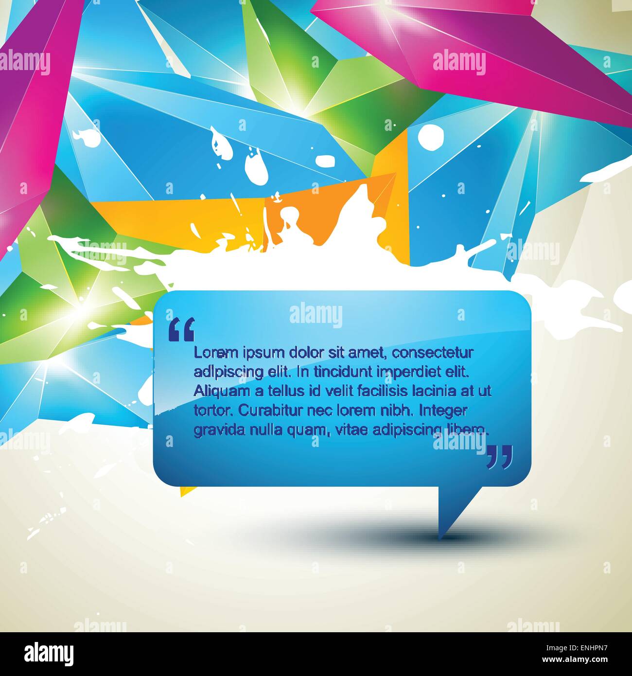 vector chat bubble on abstract background Stock Vector Image & Art - Alamy