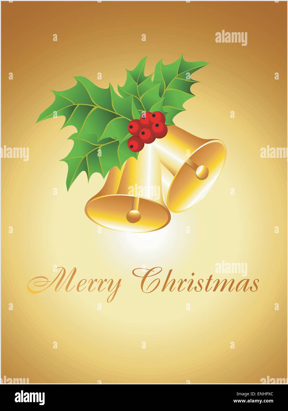 Beautiful christmas bells isolated Stock Vector Images - Alamy