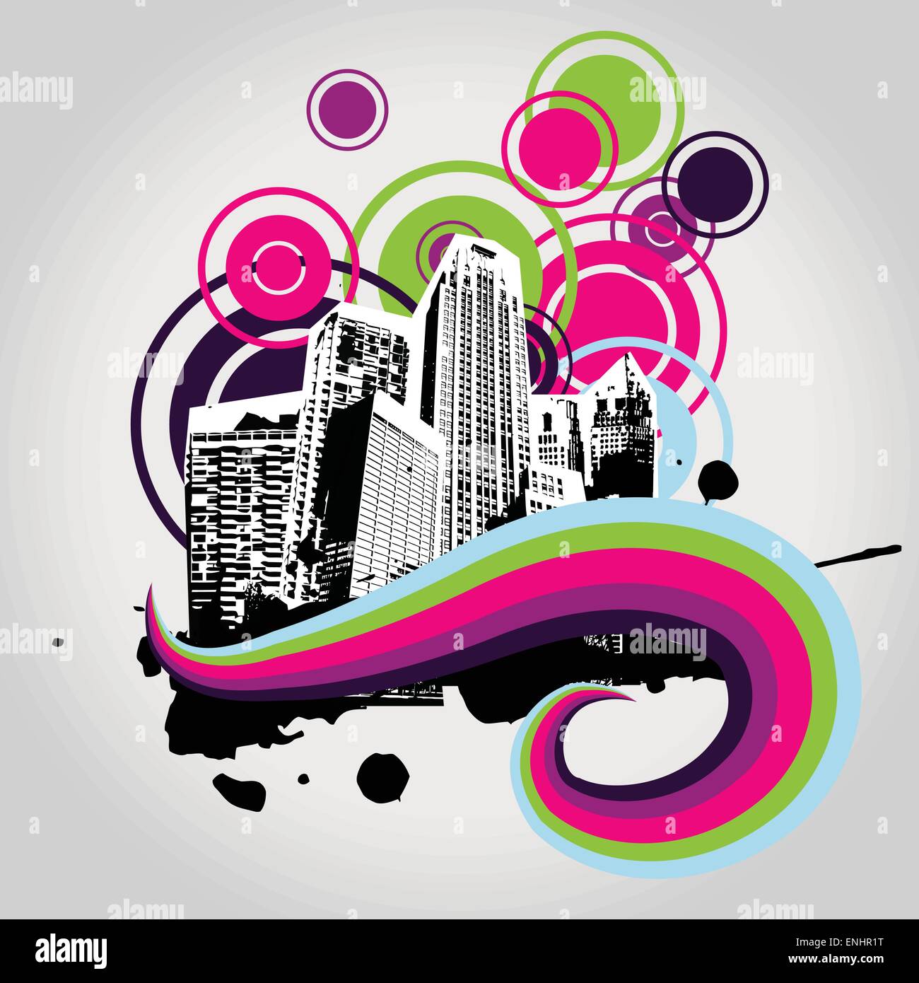 vector abstract building design illustration Stock Vector Image & Art ...