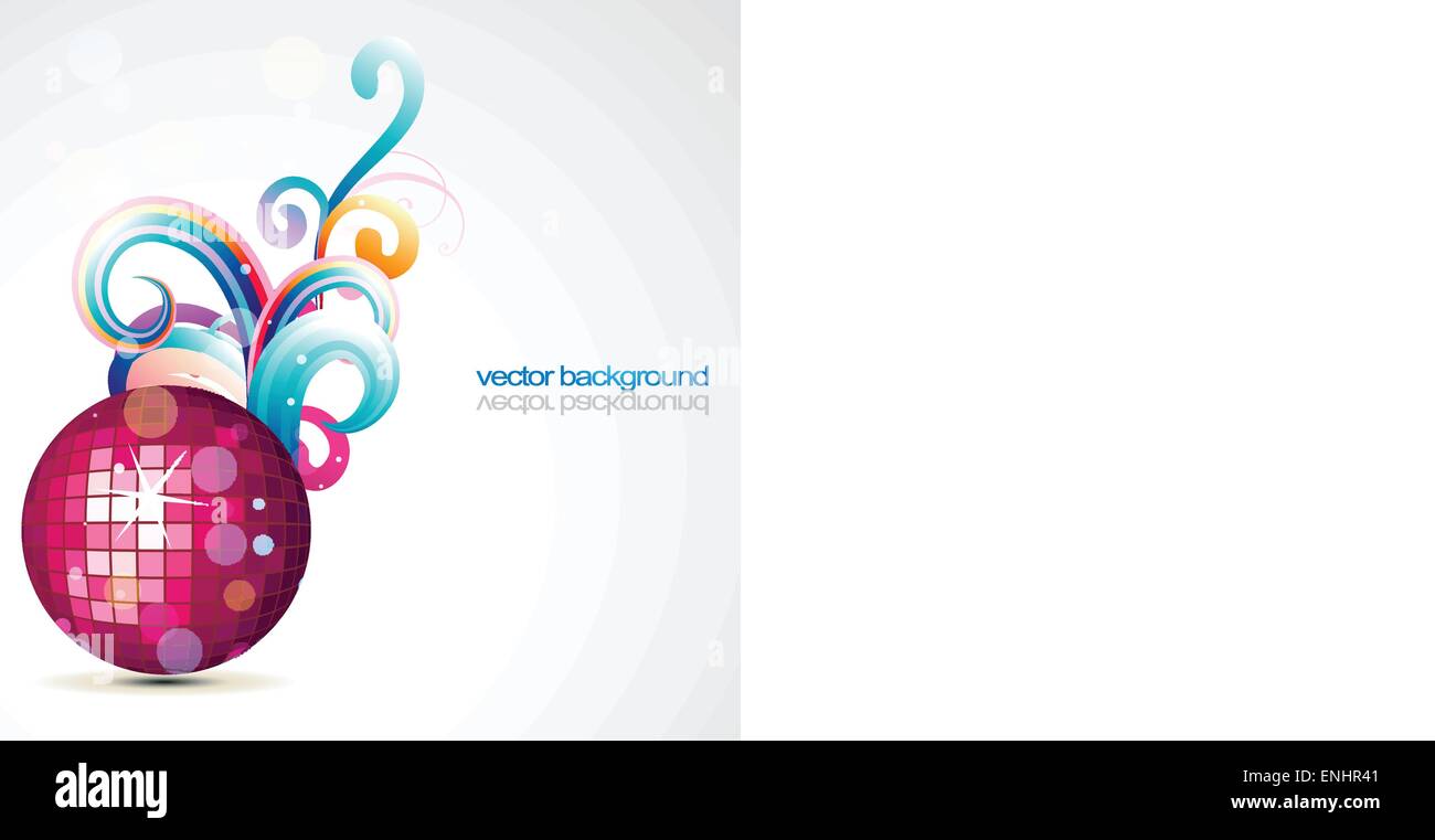 stylish disco ball vector design art Stock Vector Image & Art - Alamy