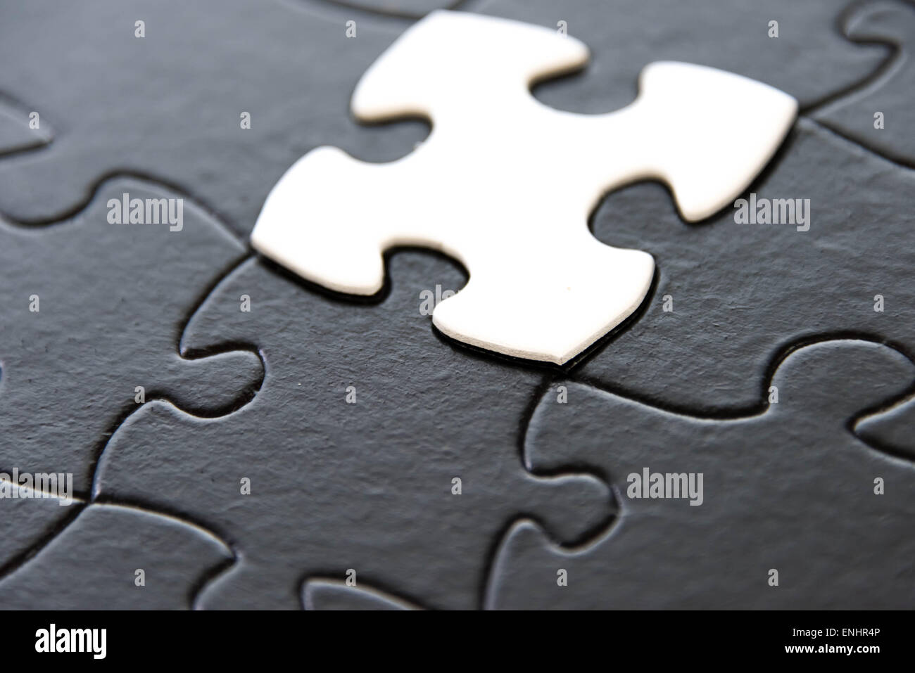 black and white puzzle pieces contrasting Stock Photo - Alamy