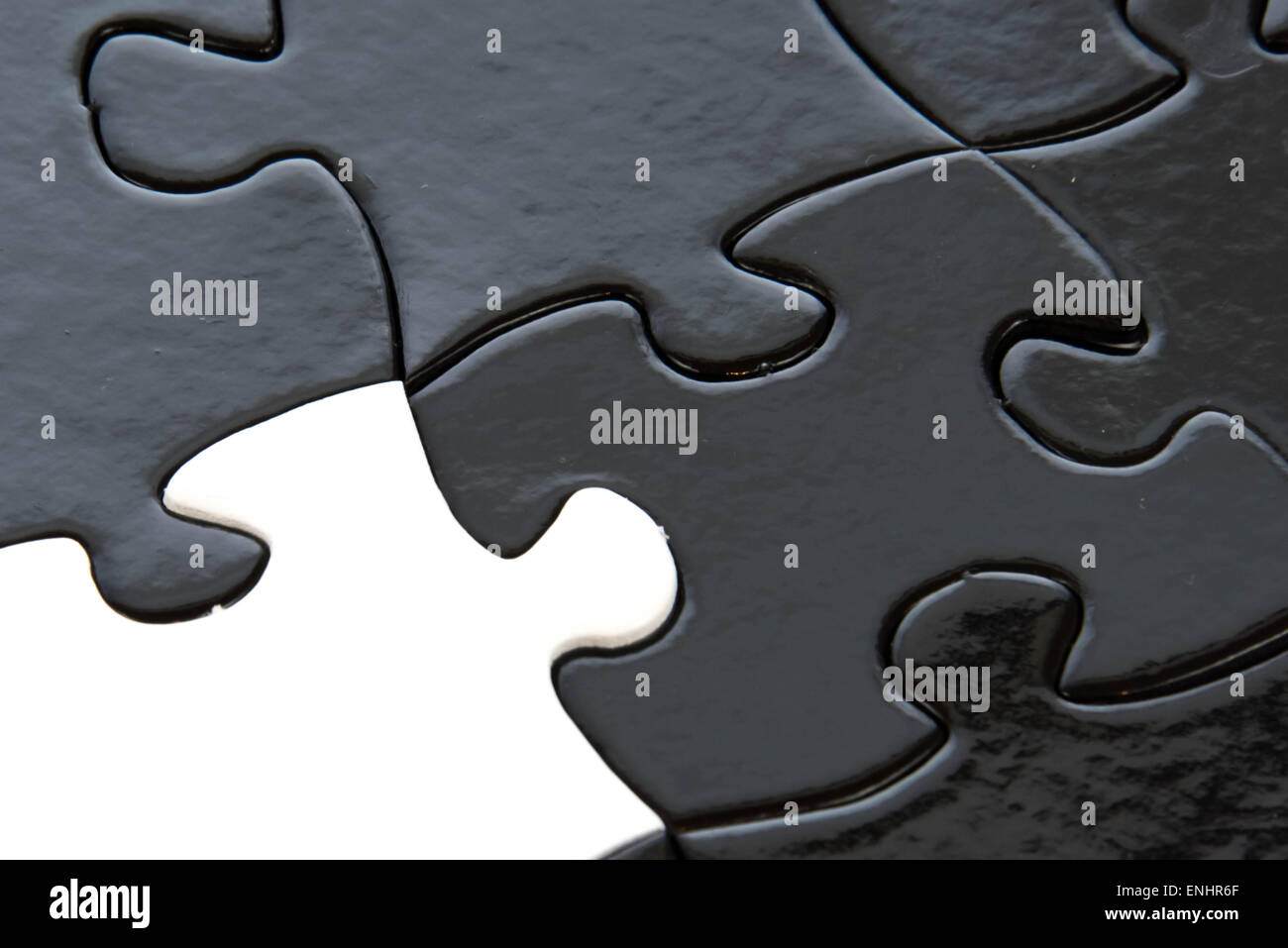 black and white puzzle pieces contrasting Stock Photo - Alamy