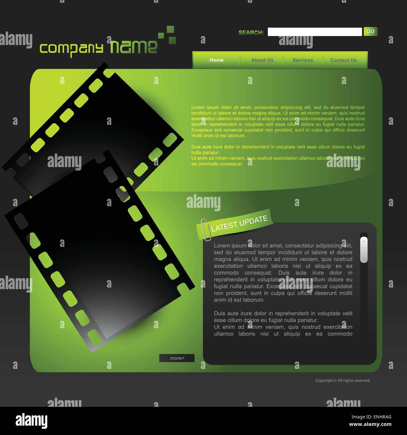 vector web template stylish design Stock Vector Image & Art - Alamy