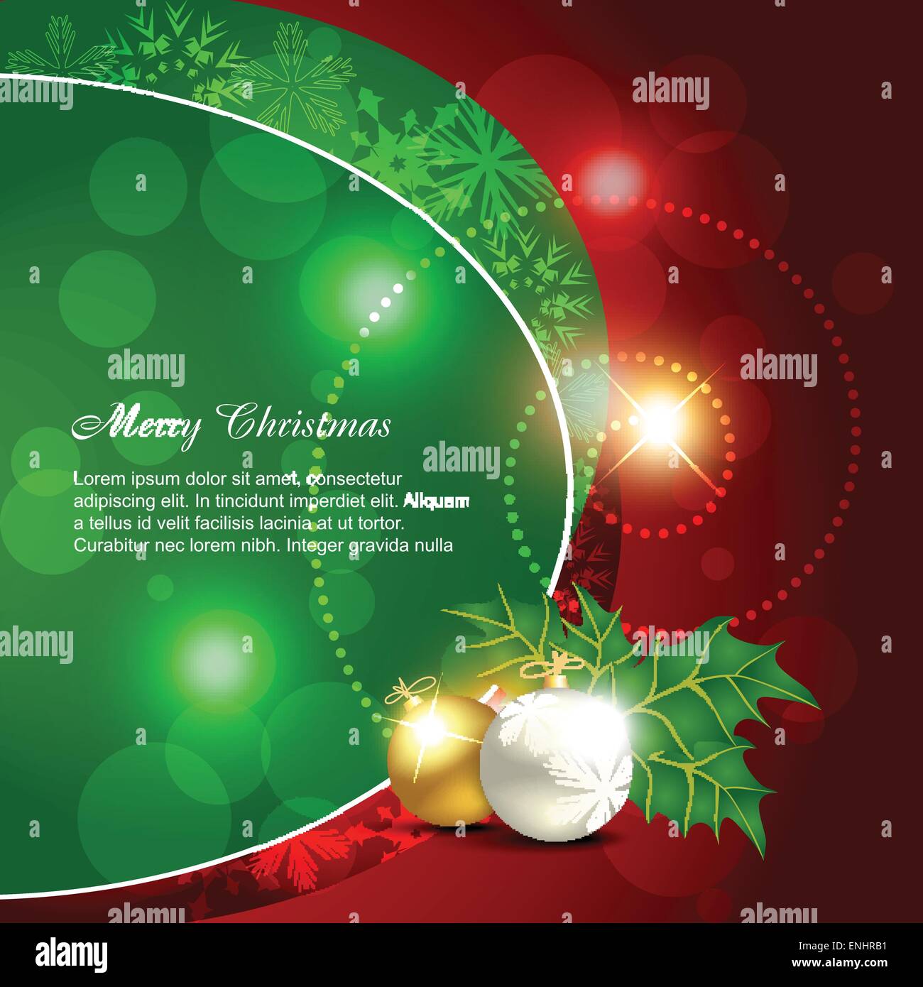 christmas balls background with space for your text Stock Vector Image ...