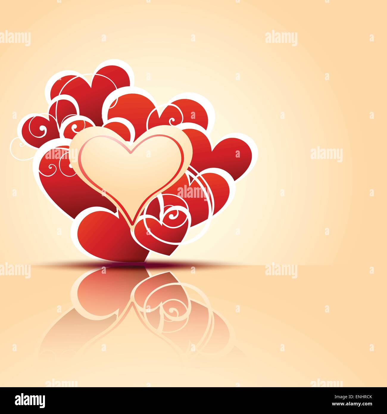 vector heart stylish design artwork Stock Vector Image & Art - Alamy