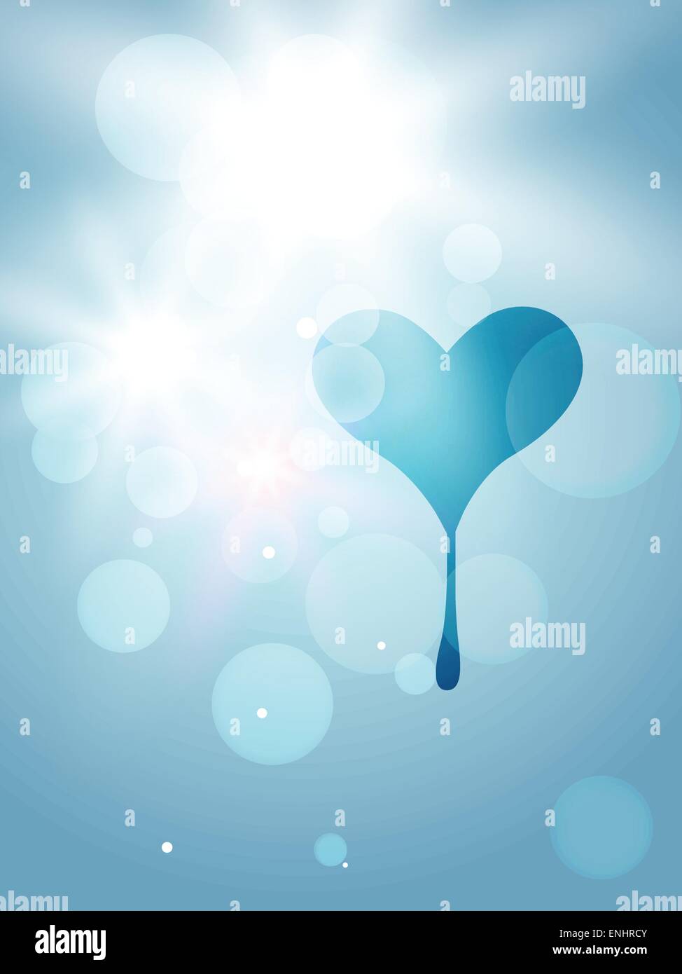 vector blue color heart background Stock Vector Image & Art - Alamy