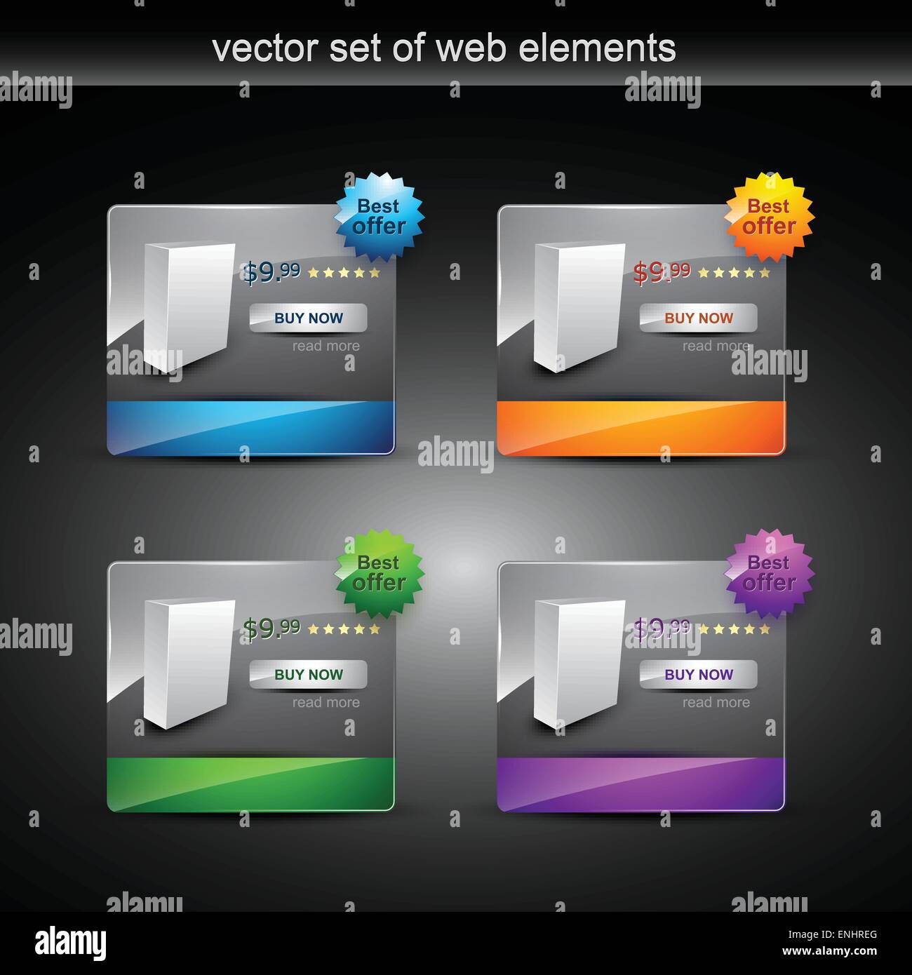 product display item in different colors Stock Vector Image & Art - Alamy