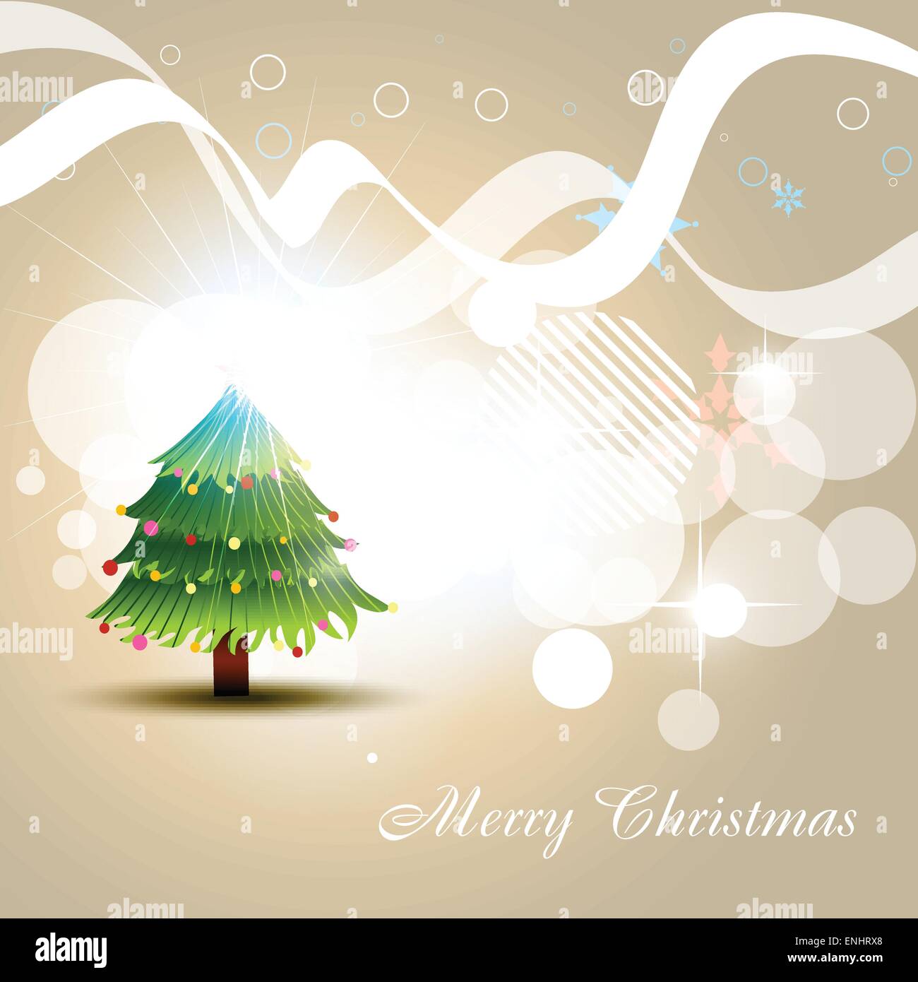 christmas tree stylish artistic design Stock Vector Image & Art - Alamy