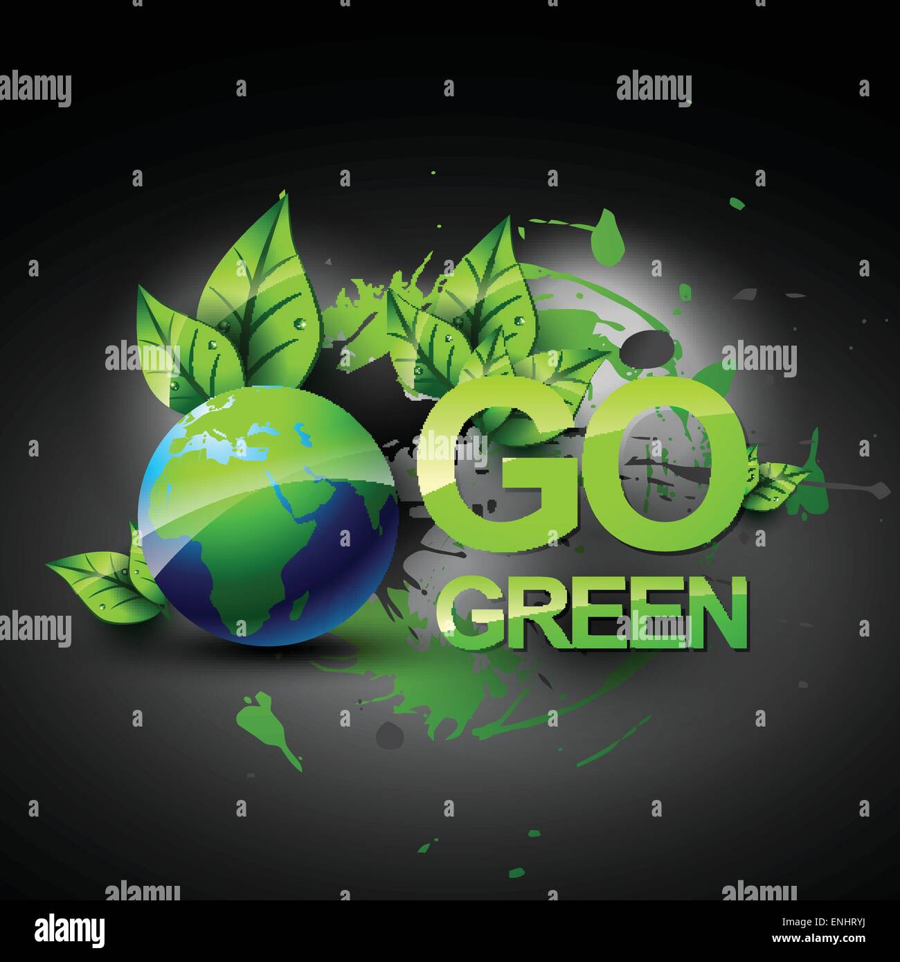 vector go green symbol design Stock Vector Image & Art - Alamy