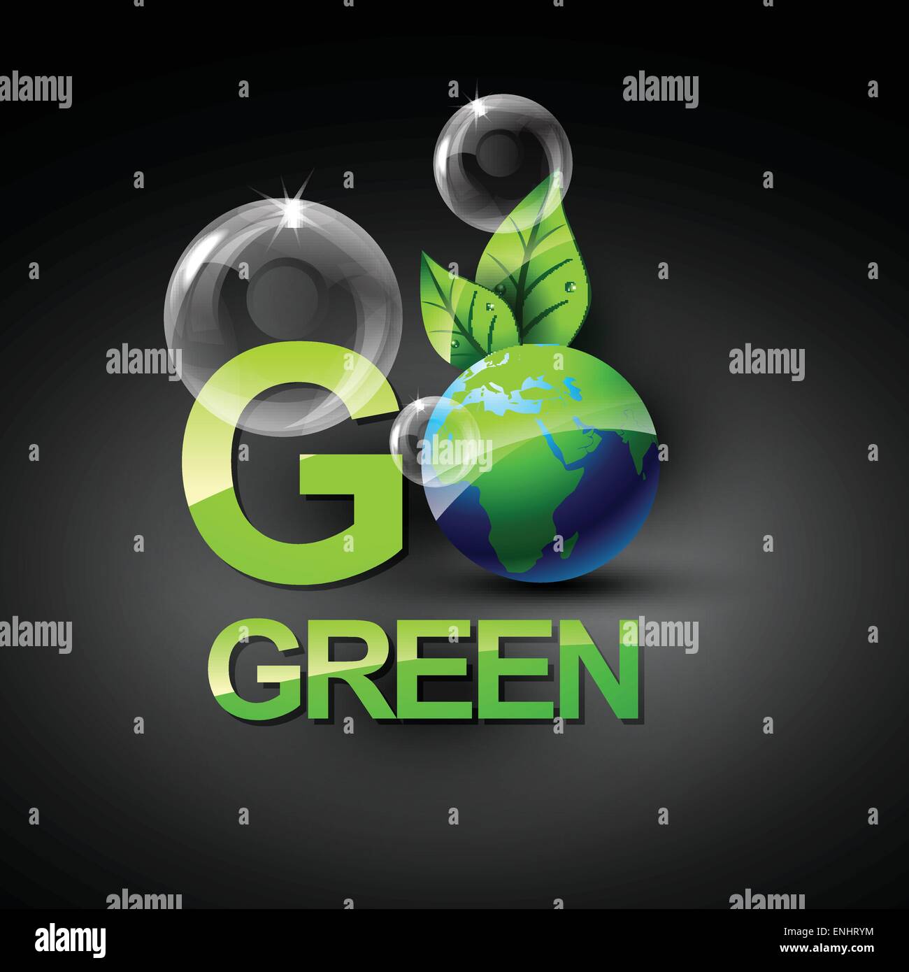 go green vecto symbol style design Stock Vector Image & Art - Alamy