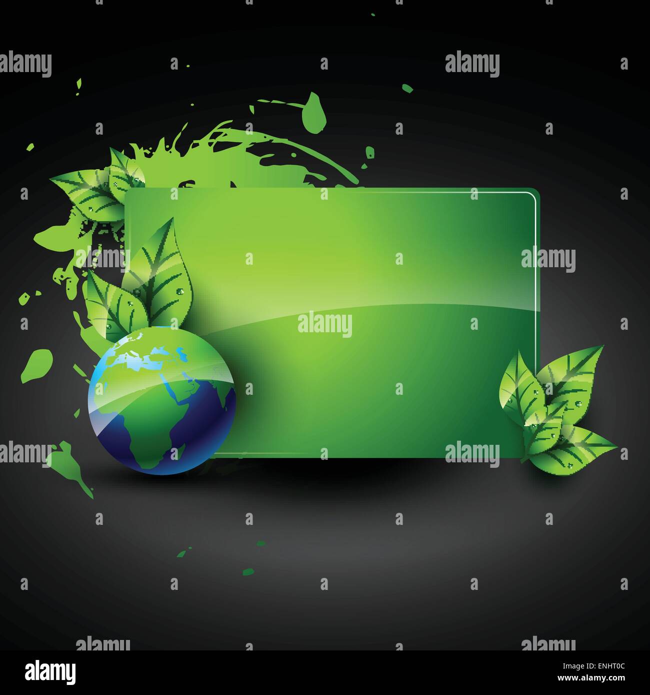 Grunge blue green earth map Stock Vector Images - Alamy