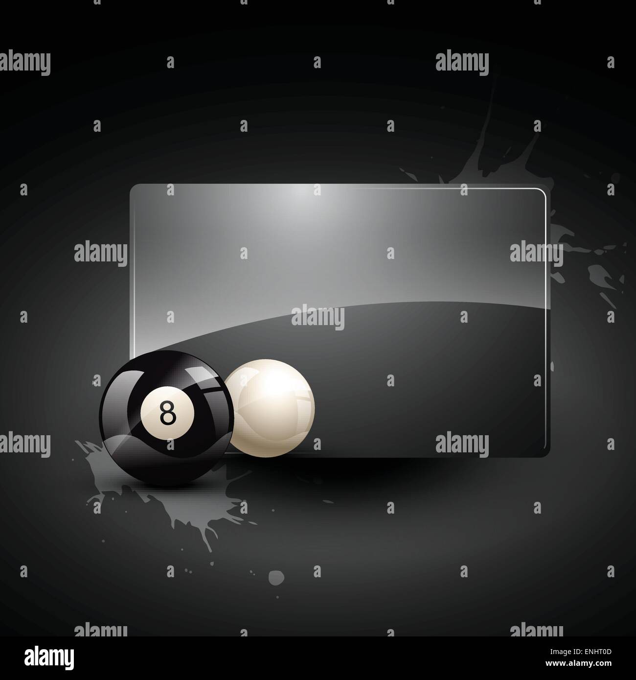 vector pool balls theme illustration Stock Vector Image & Art - Alamy