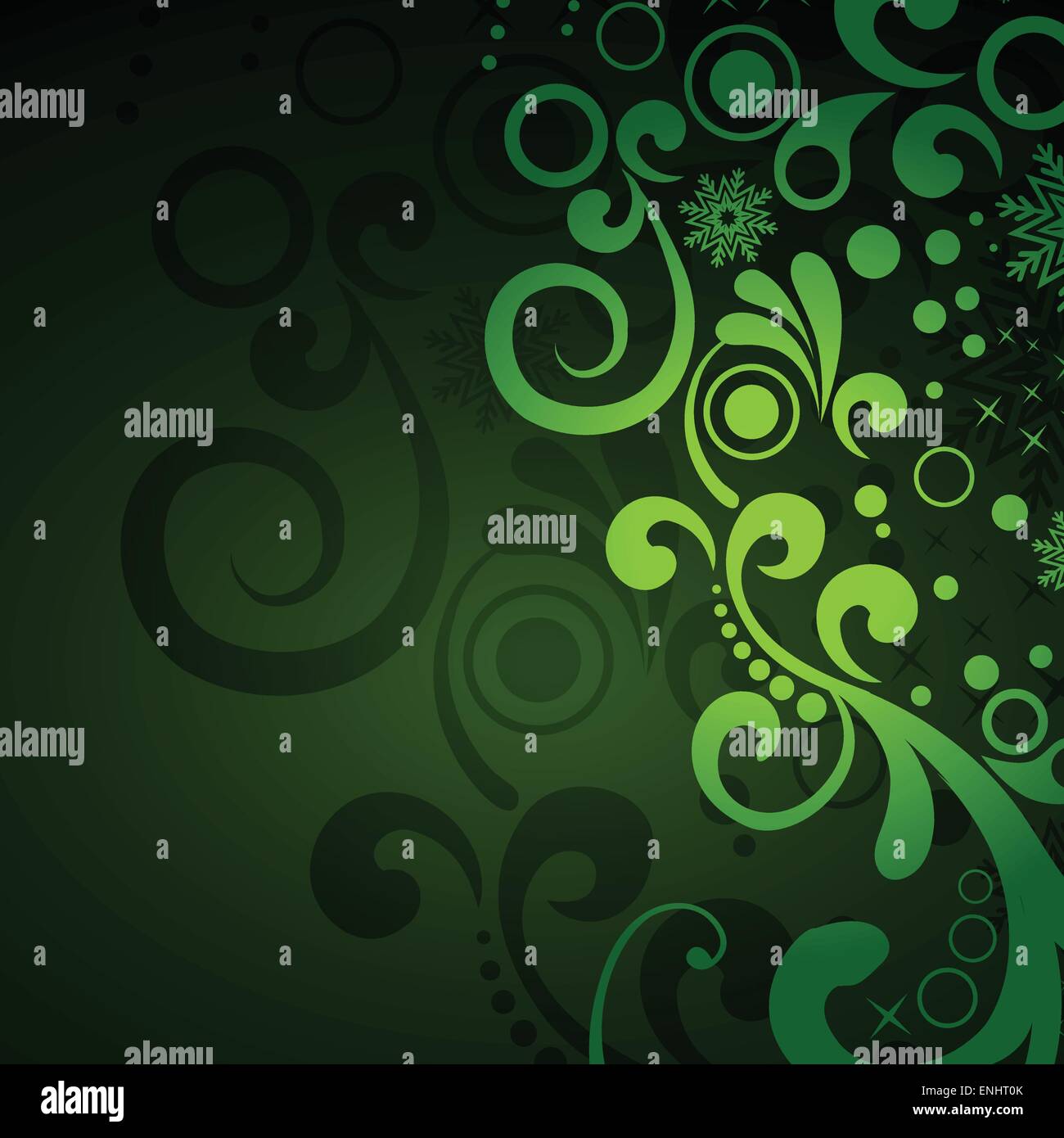 artistic green color background design illustration Stock Vector Image ...