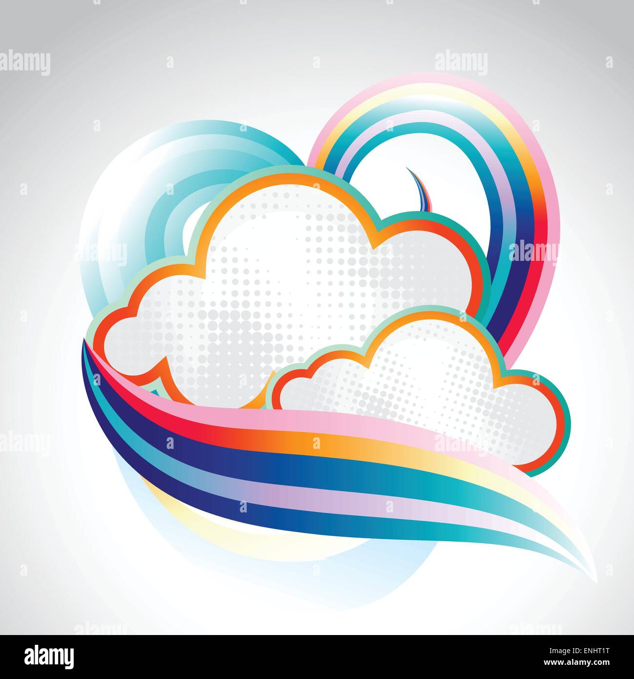 abstract colorful cloud vector ilustration Stock Vector Image & Art - Alamy