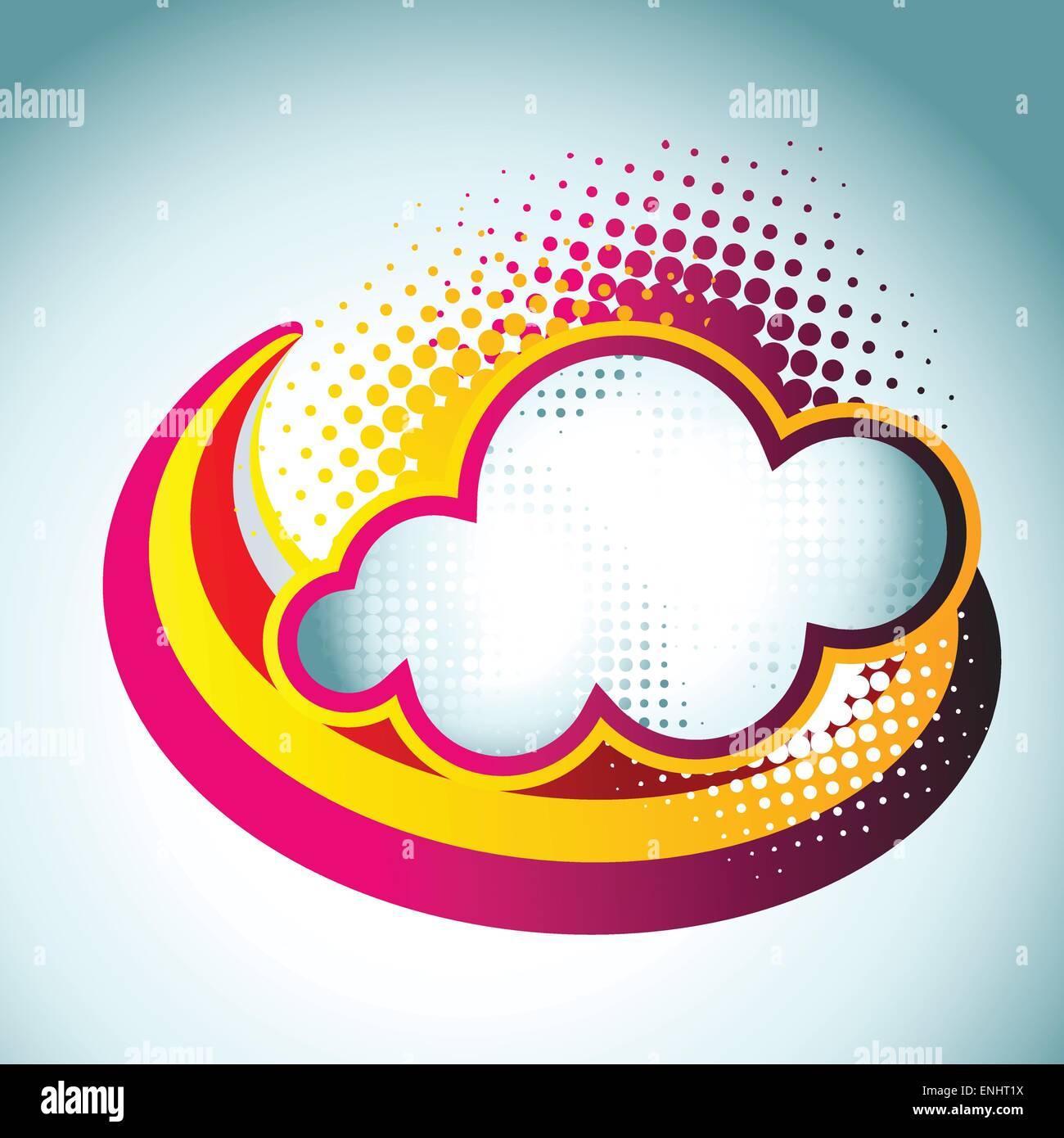 vector colorful cloud abstract artistic design Stock Vector Image & Art ...